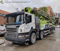 China 2018 SCANIA Chassis Zoomlion Second Hand Concrete Pump Truck 63m for sale