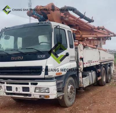 China In 2013 Zoomlion ISUZU Chassis 40 M Concrete Pump Truck 5 Cylinders And 5 Masts for sale