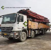 China 56M 8x4 Used Concrete Pump Truck on Mercedes Benz Chassis for sale