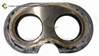 China Zoomlion High pressure Concrete Trailer Pump Spare Parts Double Alloy Wear Plate 000190204A0000015 for sale