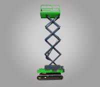China Green Self Leveling Track Scissor Type Aerial Work Platform with 3398kg Weight Capacity for sale
