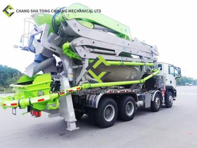 China 28-4M Truck-mounted Concrete Pump With Mixer Four Arm M-shaped Folding Open Hydraulic Control for sale