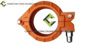 China Zoomlion Concrete Truck Mounted Pump Trailer Pump Accessories Pipe Clamp 125B-IX Pipe Clamp for sale