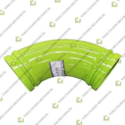 China 125*R190.5-90 end-specific elbow pipe，end-specialized elbow tube，terminal-dedicated elbow pipe，pump truck end elbow pipe，discharge end-specific elbow for pump trucks，pump truck terminal custom elbow for sale