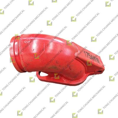 China 12542657 11619406 Hinge Equal Diameter 175-175 C8 Discharge Elbow，Outlet Elbow，Delivery Elbow，Large-Bore Discharge Elbow，Heavy-Duty Outlet Elbow，Discharging Elbow，Outlet Bend for sale
