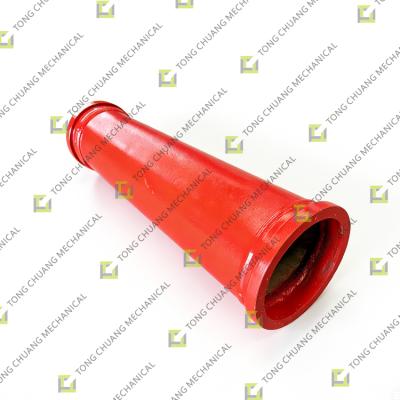 China 150A-125×500 (157 Flange) Taper Pipe - Full Welded，Full Seam Welded Taper Pipe，Full Welded Concrete Delivery Taper Pipe，Fully Welded Taper Pipe for Pump Truck，Reinforced Full Weld Reducer Taper Pipe for sale