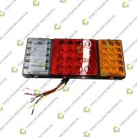 China 140-2 Iron Housing Rear Tail Light，Truck Iron Shell Tail Light，Mixer Truck Iron Rear Combination Light，Construction Machinery Rear Tail Lamp，Heavy Duty Iron Shell Rear Light for sale