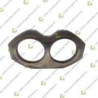 China XCMG 230, 8 Holes Spectacle Plate，Concrete Pump Spectacle Plate，Pump Spectacle Wear Plate，Concrete Machinery Spectacle Plate，Twin Spectacle Plate，Pumping Unit Spectacle Plate，Hardened Spectacle Plate for sale