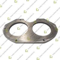 China HONGDILI 230 Spectacle Plate，Concrete Pump Spectacle Plate，Pumping System Spectacle Plate，Wear-resistant Spectacle Plate，Truck Mounted Pump Spectacle Plate，Concrete Machinery Spectacle Plate for sale