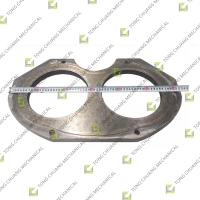 China HONGDILI 230 Spectacle Plate，Concrete Pump Spectacle Plate，Pumping System Spectacle Plate，Wear-resistant Spectacle Plate，Truck Mounted Pump Spectacle Plate，Concrete Machinery Spectacle Plate for sale