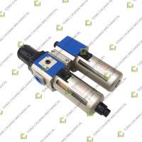 China Pneumatic Two‑Unit Air Filter Regulator Lubricator,Pneumatic Two‑Piece Air Treatment Assembly,Pneumatic Dual Air Source Processing Unit,Pneumatic Two‑Combination Air Service Unit for sale