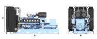 China 12M33 720A WEICHAI Diesel Generator 900kw 1000kva 1000kw 1250kva Weichai Genset for sale
