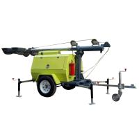 China 9m Trailer Mobile Lighting Vehicle 6KW Diesel Mobile Lighting System for sale