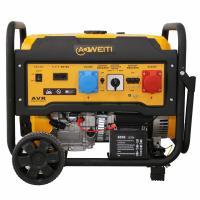 China 8kw 10kw Open Frame Gasoline Generator Portable Handrail With Wheels for sale