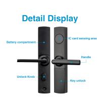 China Economical Software Free Support Smart Card Hotel Door Lock With RFID Card for sale