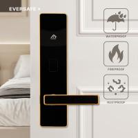China Factory Best CE Verified Cooper Cylinder and Handle With Card Access Hotel Door Lock with Hotel Management for sale