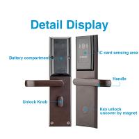China Bluetooth Electric Apartment Smart Card Door Lock For Hotels Nursery for sale
