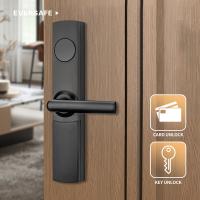 China Economical Software Free Support Smart Card Hotel Door Lock With RFID Card for sale