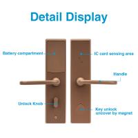 China Anti Prying Alarm System Electric Hotel Smart Locks For Office Access Control for sale