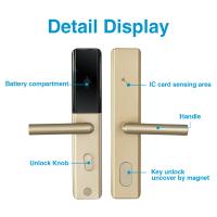 China Electronic Intelligence Digital Hotel NFC Card Reader Door Locks Alarm Lock Anti Theft for sale