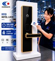 China RFID Keyless Entry Hotel Smart Door Lock Digital Key Card Security System for Apartment Resort Encrypted IC Card Lock for sale