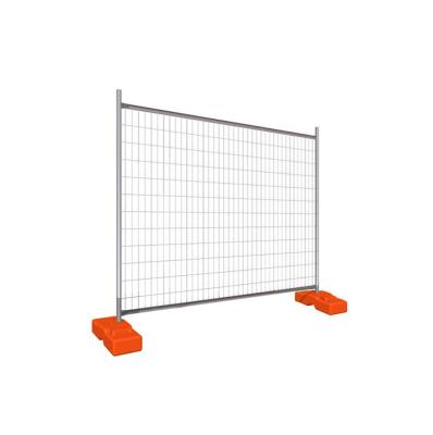 China Welded pipe metal Galvanized Steel Temporary Fence for sale