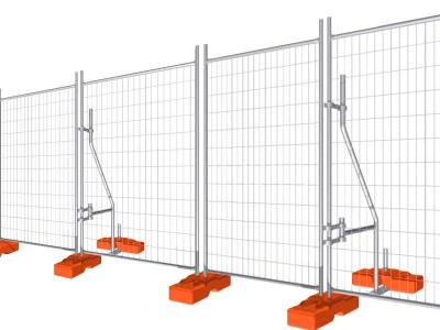 China Used construction fencing for sale Net Iron Fence Panels galvanized for sale