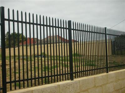 China Cheap  Villa  2100x2400mm black Steel Iron Fence galvanized for hot sale for sale