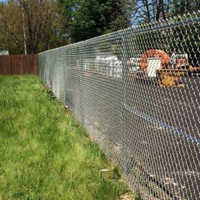 China Black PVC-Coated Chain Link Panels/Cyclone Fence 1.8mx20mx60*60mmx3.3mm for sale
