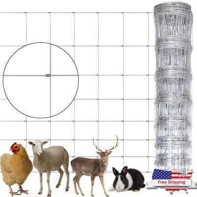 China Galvanized Welded Wire Mesh Fence Field Wild Garden Fencing Roll Hardware for sale