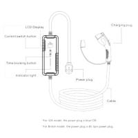 China Portable Smart AC Home EV Charging Stations 16A Type 1 Electric Car Charger SAE J1772 for sale