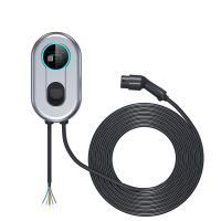 China 32A EV Charger Wallbox 3Phase 22.08KW Electric Car Charging Station Type2 Cable 5m With LCD Screen for sale