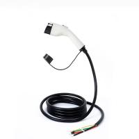 China 7kW Amercian Standard EV Charging Cable Plug 32A White Cord ,Type1 Single Gun Charger Cable for sale
