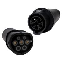 China AC 250V Type 1 To Type 2 Ev Charging Cable Car Charger Adapter 32A 22KW for sale