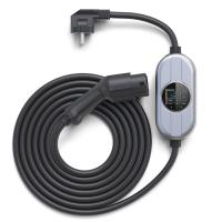 China 7.36KW Max 32A Adjustable Type 2 Portable EV Charger For Electric Vehicle Charging Station With LCD Screen for sale