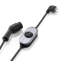 China 7.36KW Max 32A Adjustable Type 2 Portable EV Charger For Electric Vehicle Charging Station With LCD Screen for sale