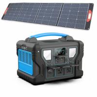 China LCD Display 300W/500W/700W/1000W Portable Power Station With Solar Panel Waterproof Refurbish for sale