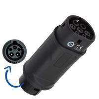 China 32A 22KW EV Charging Charger Adapter Type1 to Type2 Electric Vehicle Charger Connector OEM for sale