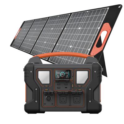 China Portable Generator 300/500/700/1000W Solor Power Station Emergency Power Supply With LCD for sale