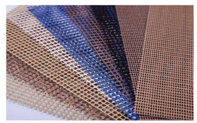 China PTFE Open Mesh Conveyor Belt Industrial High Temperature 260°C 4000mm Width for sale