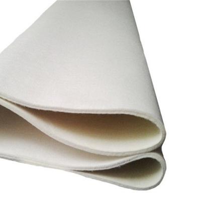 China Soft Surface 10mm Pure Slitting White Needle Felting for sale