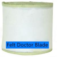 China Sanforizing Rubber Belt Felt Doctor Blade 80mm Width Increases Belt Life for sale