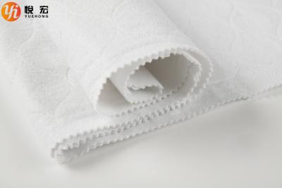 China Soft White Air Layer Fabric Needle Punched Cotton Filling Breathable Construction for sale