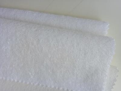 China Moisture Protection White Terry Cloth Fabric  150cm - 230cm  Terry Towelling Material for sale