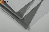 China 350GSM Blackout Fabric Reflective Thermal Curtain Lining Fabric Machine Washable for sale