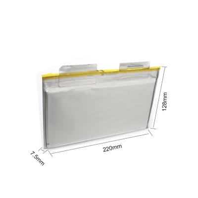 China 4.2V 20AH Lithium Ion Battery Cells For Cars 220x128x7.5mm Rechargeable for sale