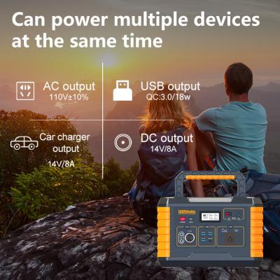 China 50/60Hz Outdoor Portable Power Supply , 500w Portable Power Station With Solar Panel for sale