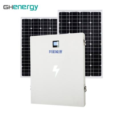 China Wall Mounted Solar Panel Powerwall Energy Storage Practical 100AH 48V for sale