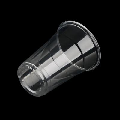 China PP Flat Salad Cups With Lids Disposable Food Containers For Restaurant Takeaway Cafeteria Picnic for sale