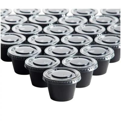 China PET Round Plastic Cups For Sauce 2.5OZ Biodegradable for sale